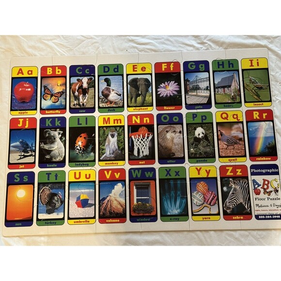 Melissa & Doug | Toys | Melissa Doug Extra Large Alphabet Floor Puzzle ...